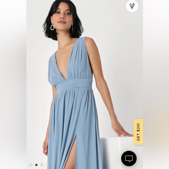 Lulus | Dresses | Lulus Heavenly Hues Light Blue Maxi Dress | Poshmark